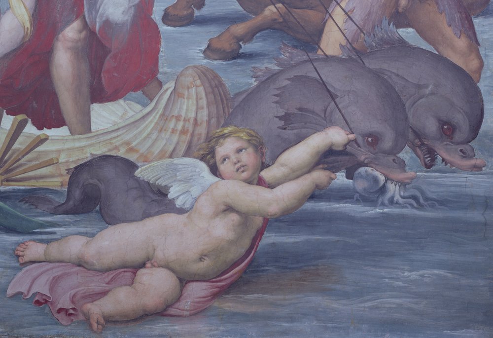 Galatea (detail) by Raffaello Sanzio Raphael